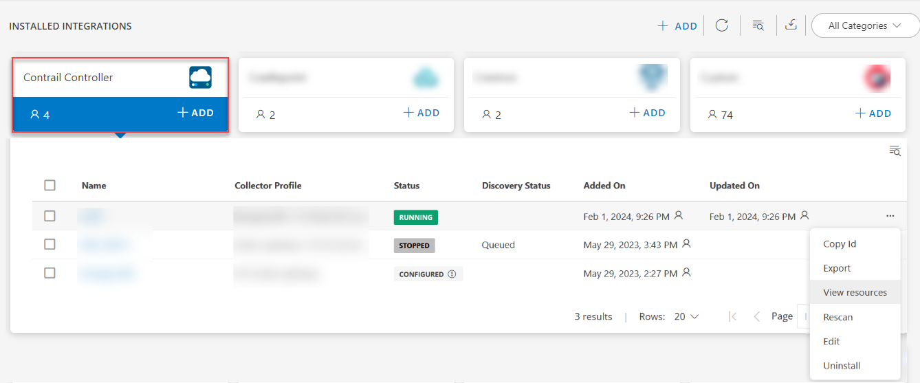 Contrail Controller | OpsRamp Documentation